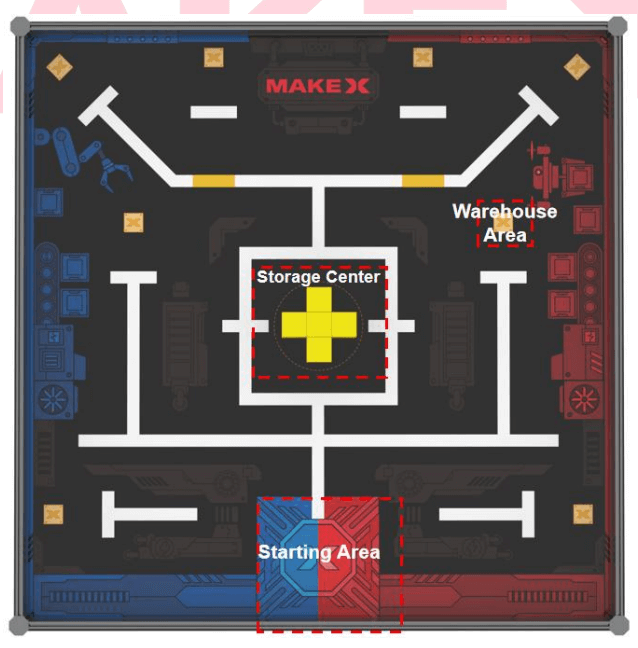 Sa bàn thi đấu MakeX 2024 Inspire Chủ đề Robot giao hàng thông minh